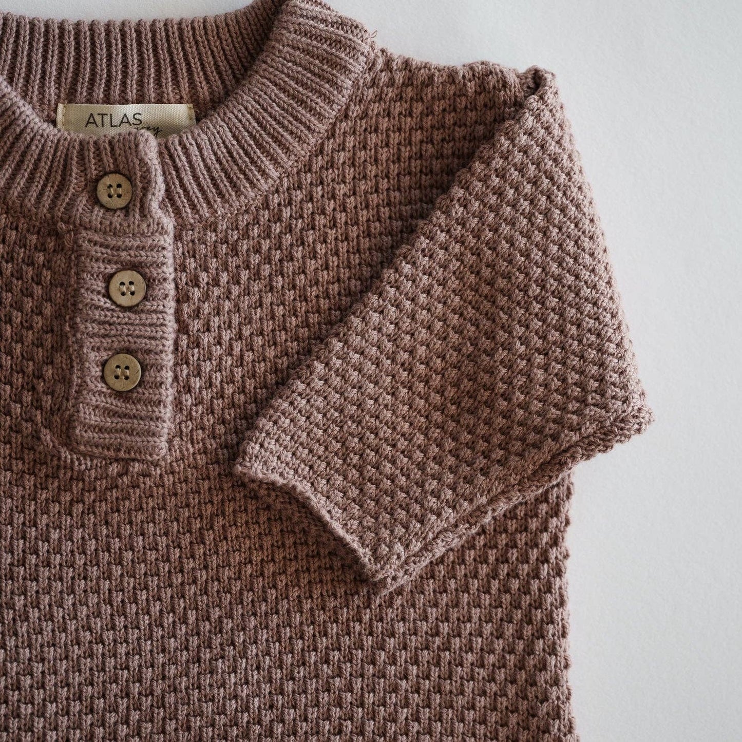 Organic Knit Baggy Textured Longsleeve | Brownie – ROBIN•riley
