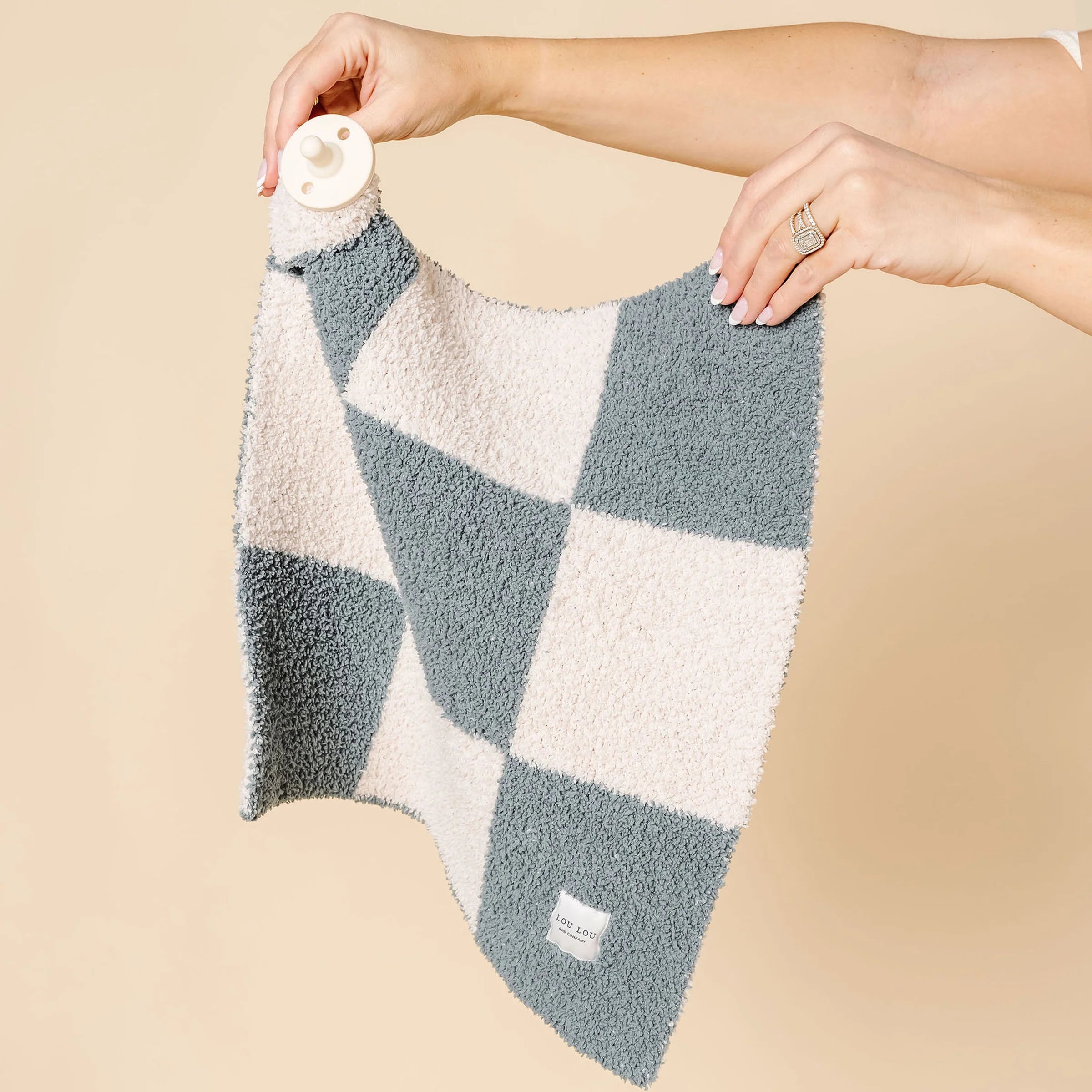 Chenille Lovey/Mini | Ocean Check – ROBIN•riley